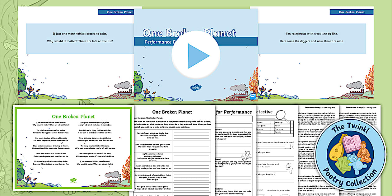 'One Broken Planet' | Climate Change Poems KS2 - Twinkl
